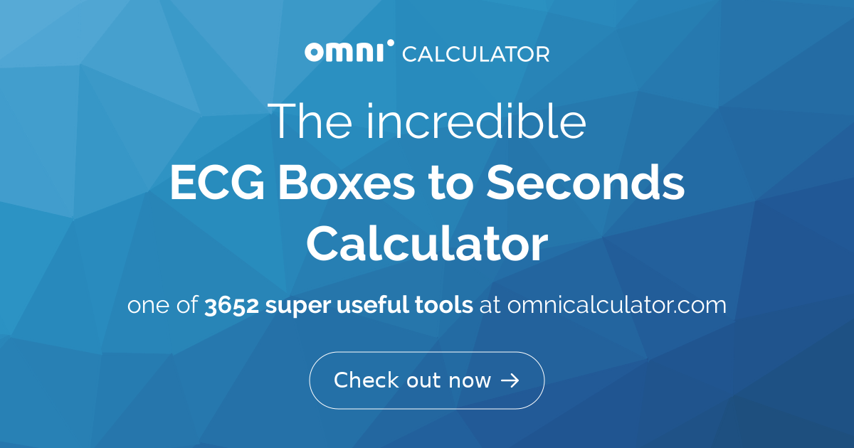 ECG Boxes to Seconds Calculator