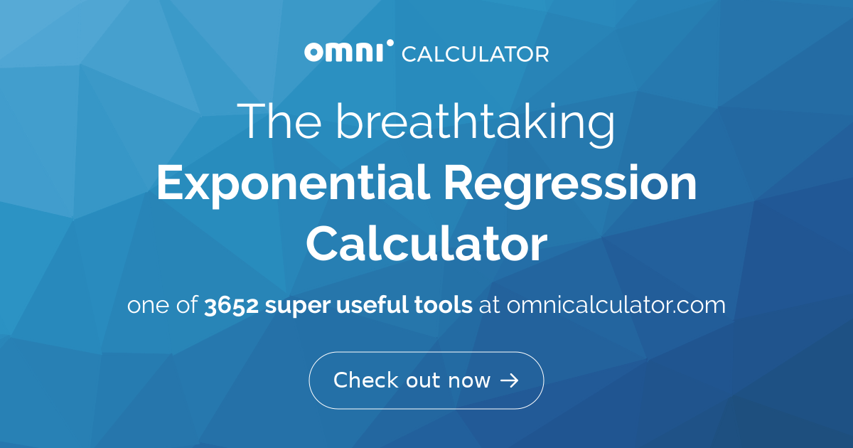 Exponential Regression Calculator
