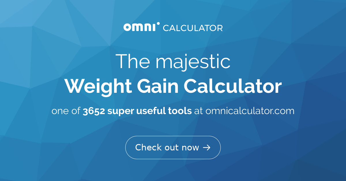 Weight Gain Calculator