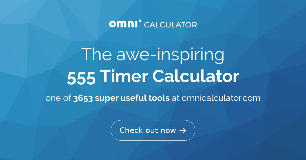 555 Timer Calculator