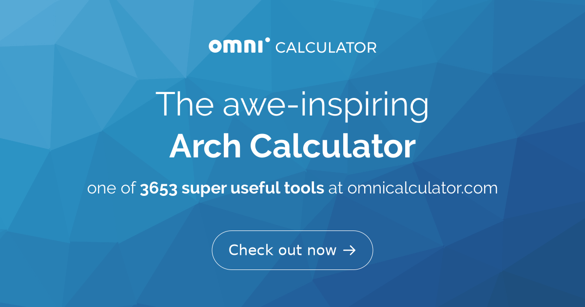 Arch Calculator