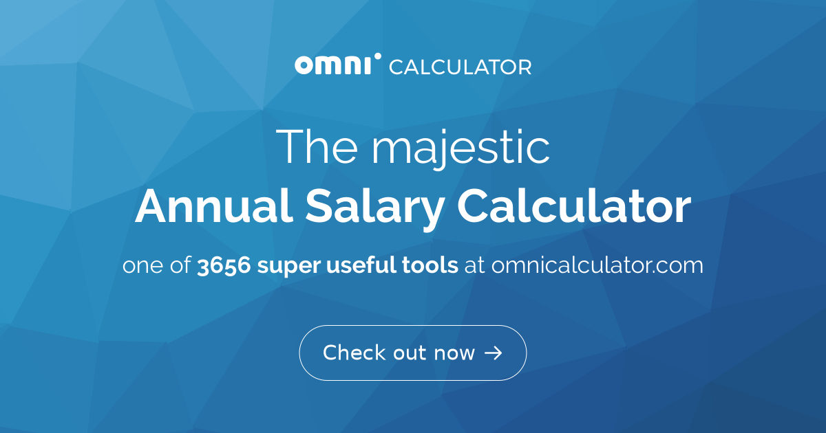 Annual Salary Calculator from Hourly Wage