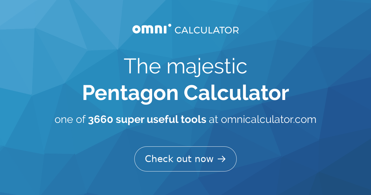 Pentagon Calculator | Definition | Formula