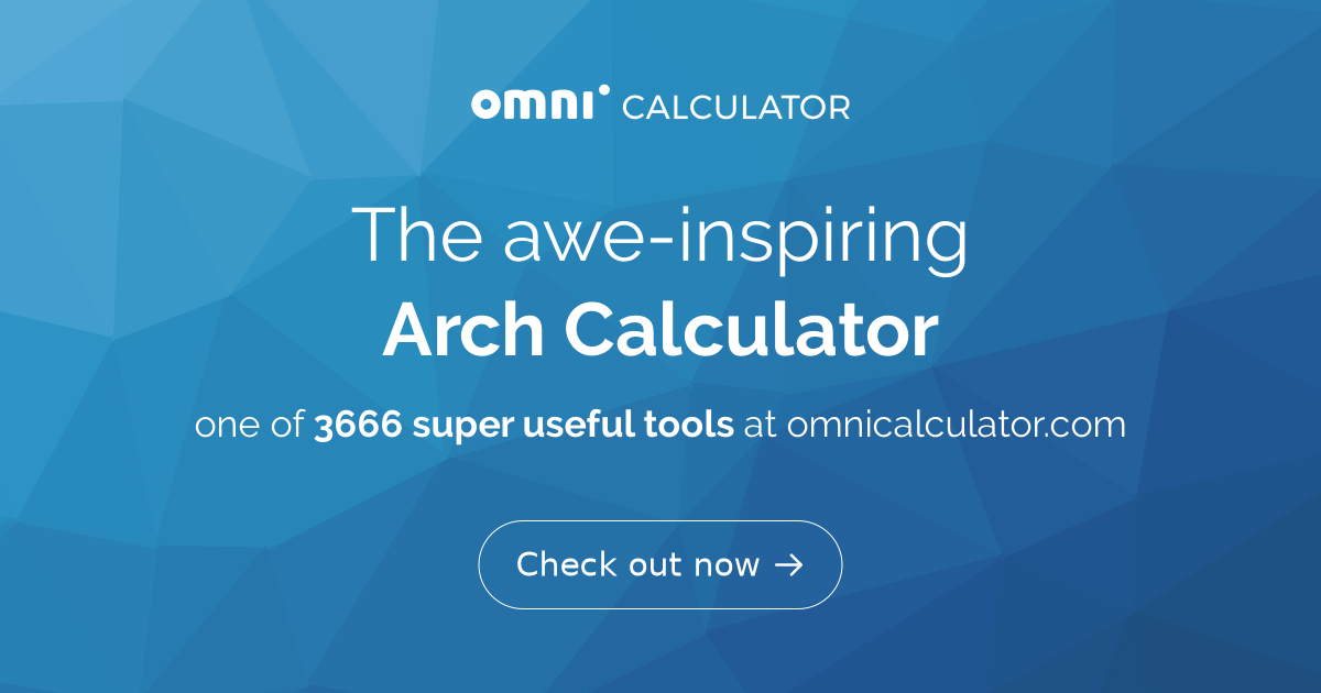Arch Calculator