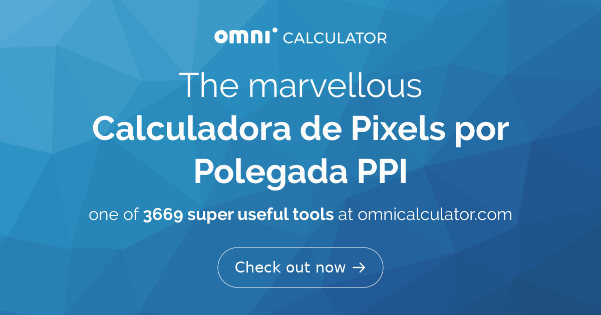 Calculadora de PPI