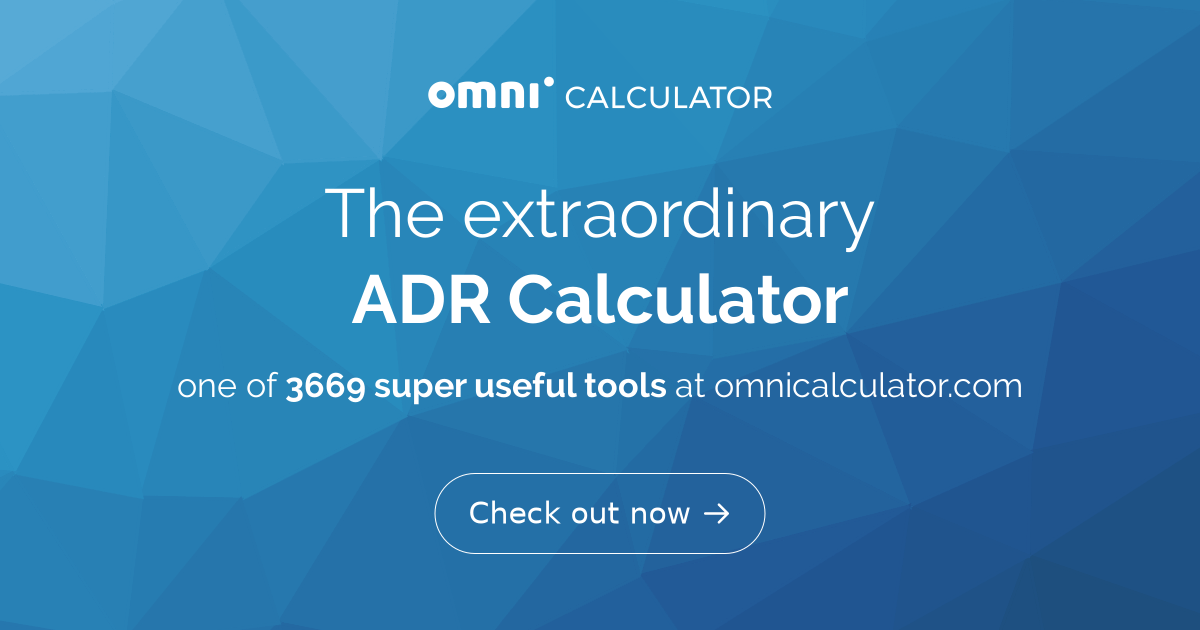 ADR Calculator