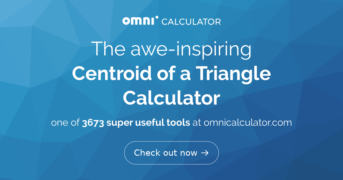 Centroid of a Triangle Calculator