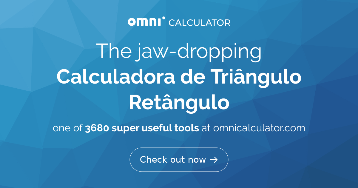 Calculadora de Triângulo Retângulo