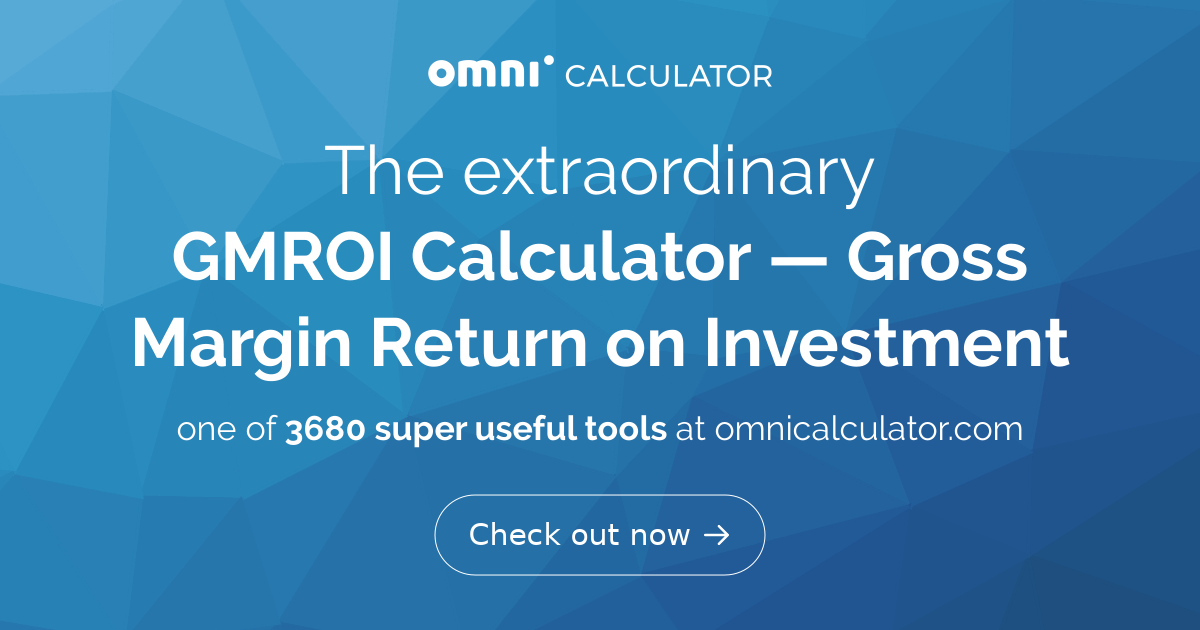 GMROI Calculator