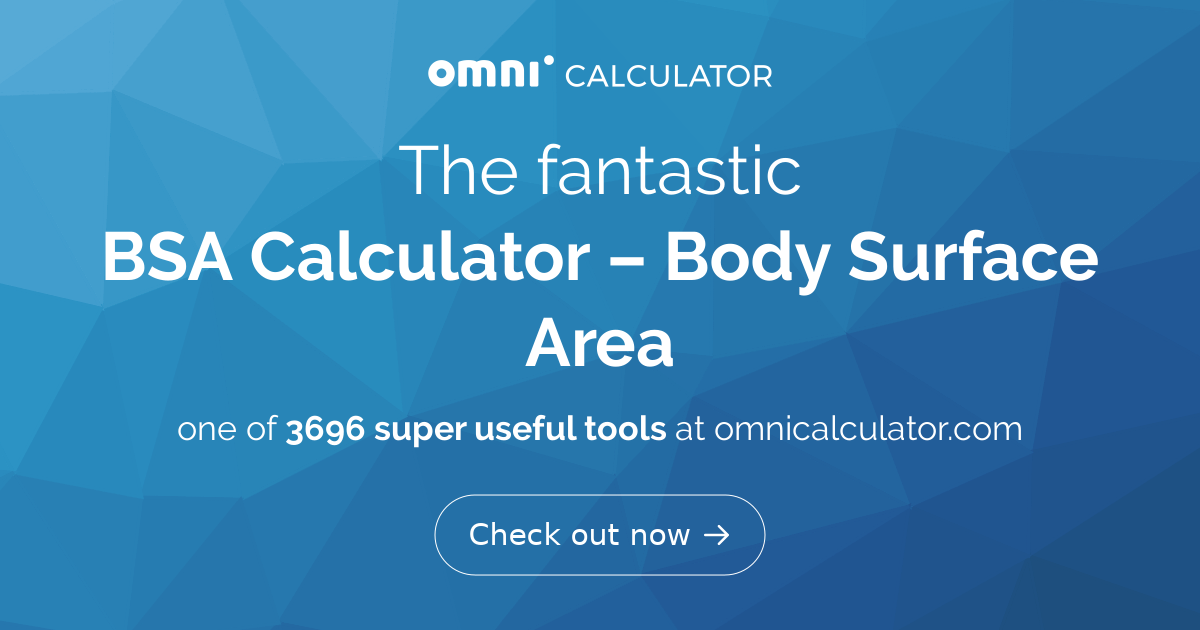 BSA Calculator