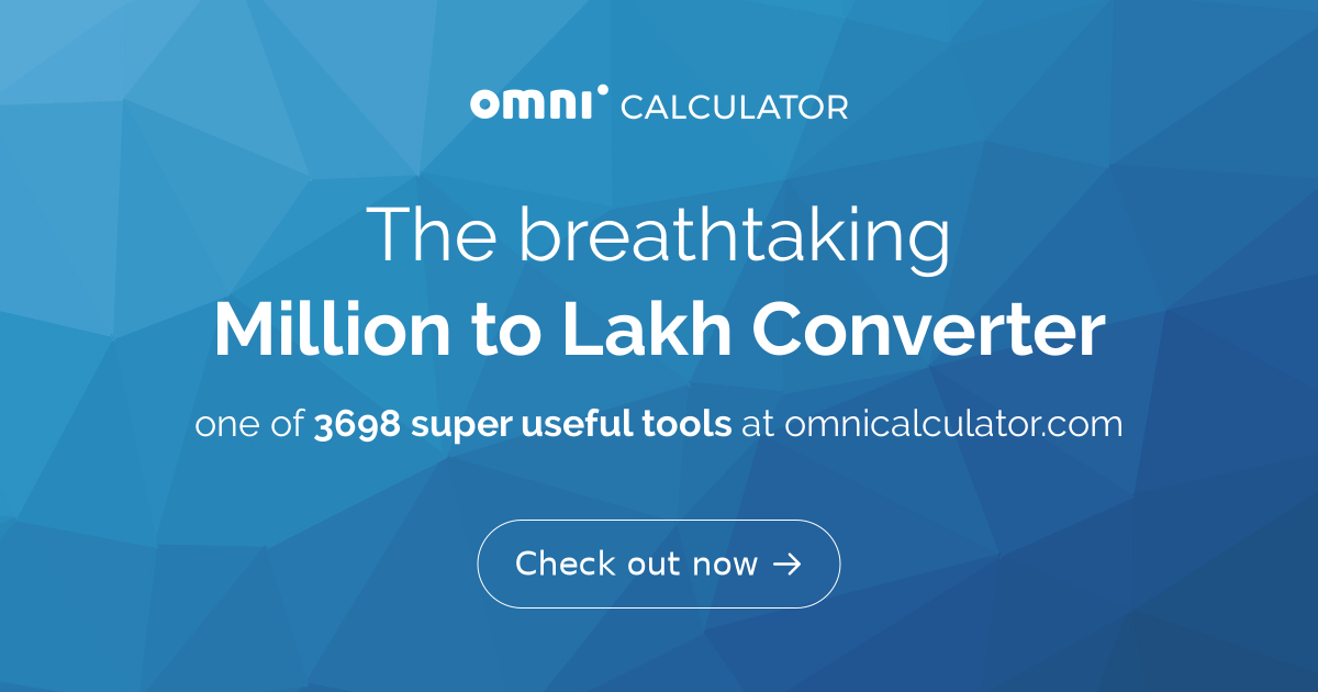 Million to crore conversion calculator online store