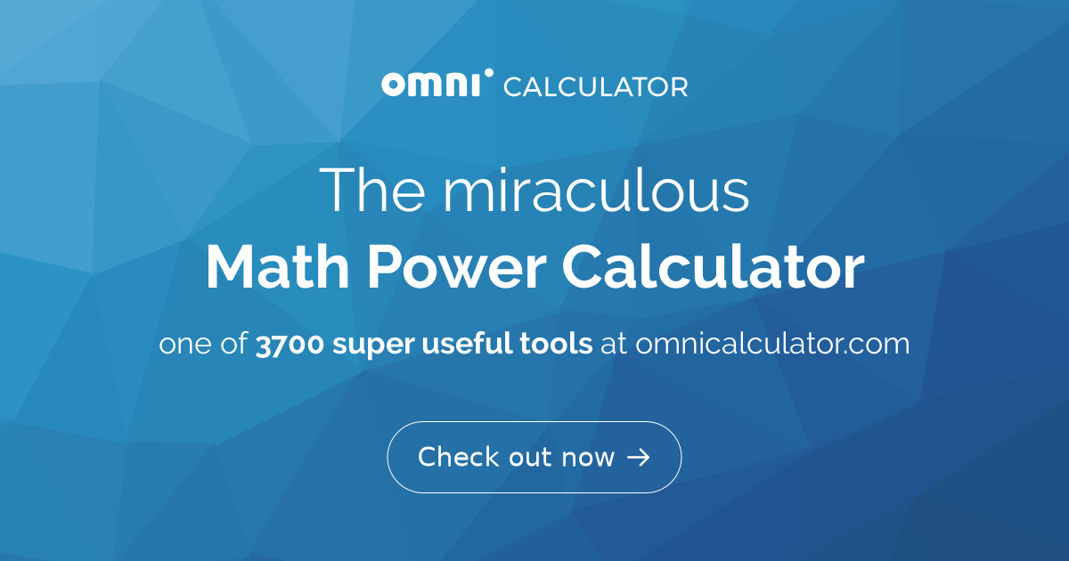 Math Power Calculator