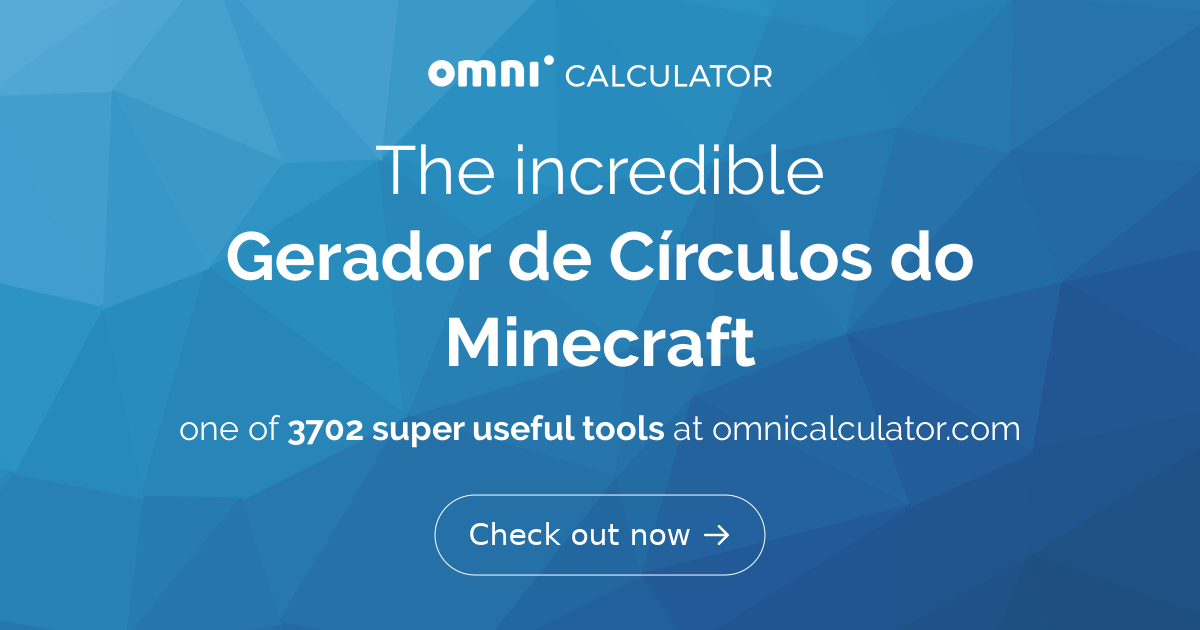 Gerador de Círculos do Minecraft