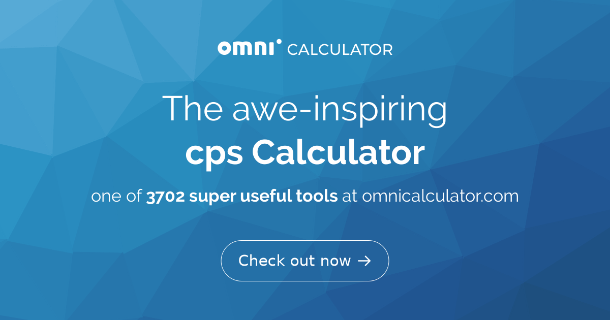 cps Calculator