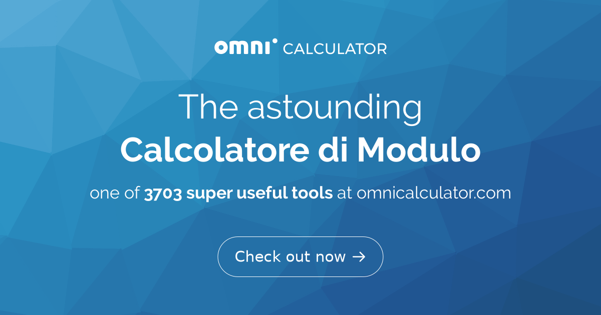 Calcolatore di Modulo