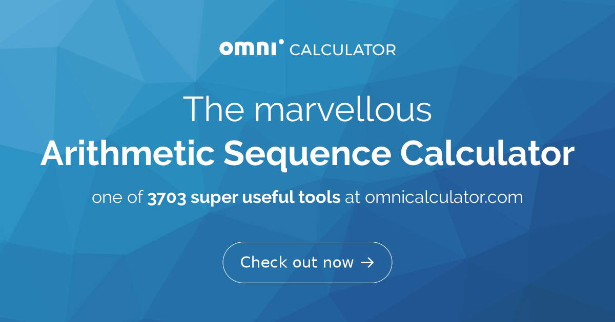 Arithmetic Sequence Calculator