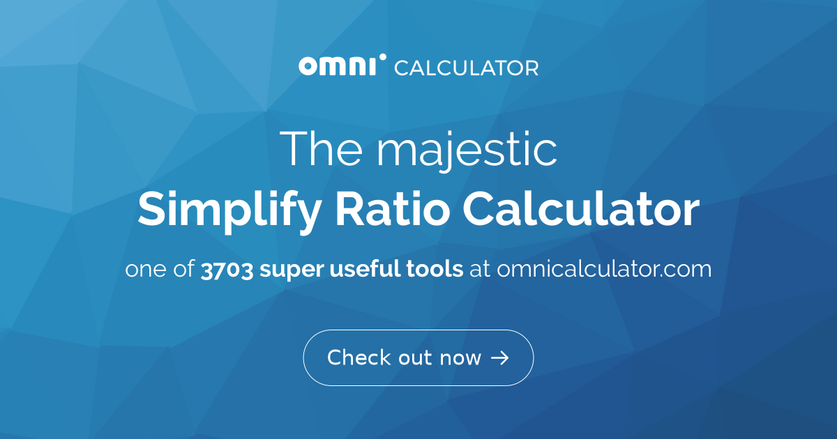 Simplify Ratio Calculator