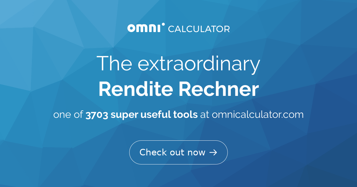 Rendite Rechner