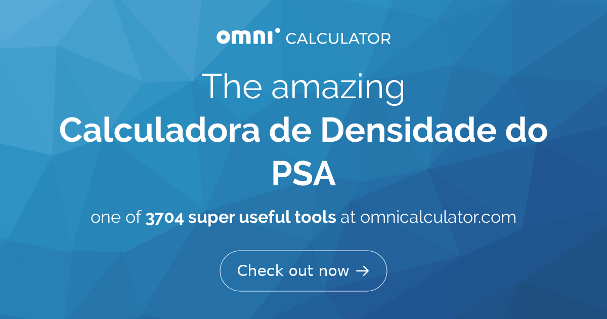 Calculadora De Densidade Do Psa 0412