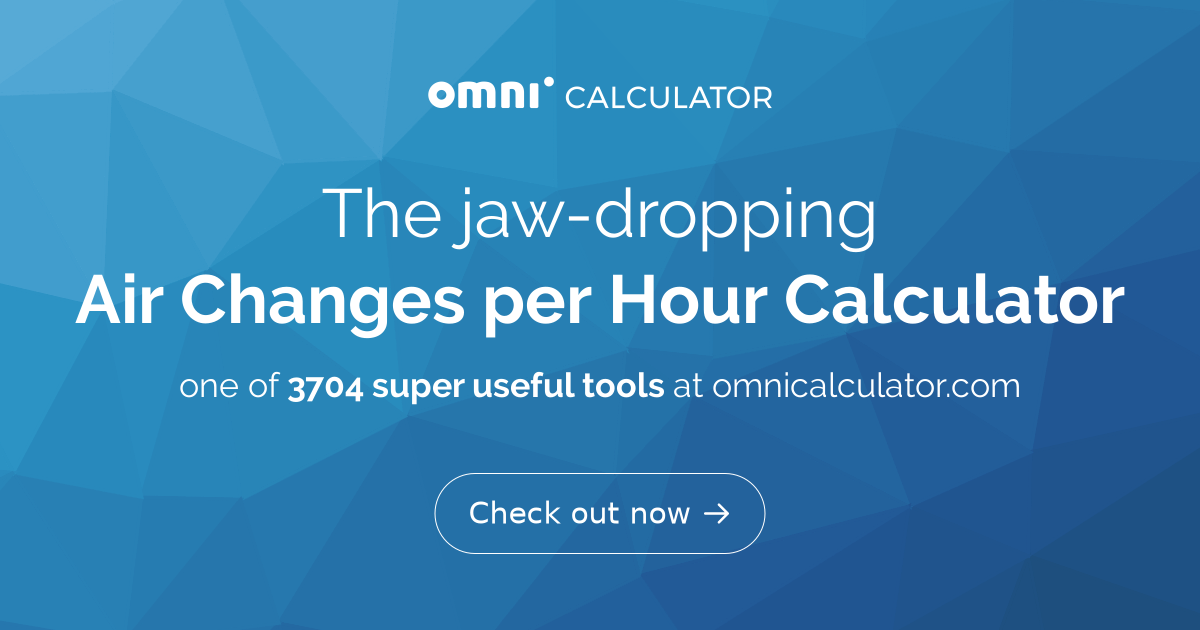 Air Changes per Hour Calculator