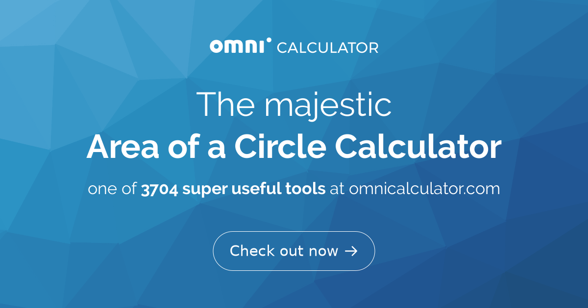 Area of a Circle Calculator
