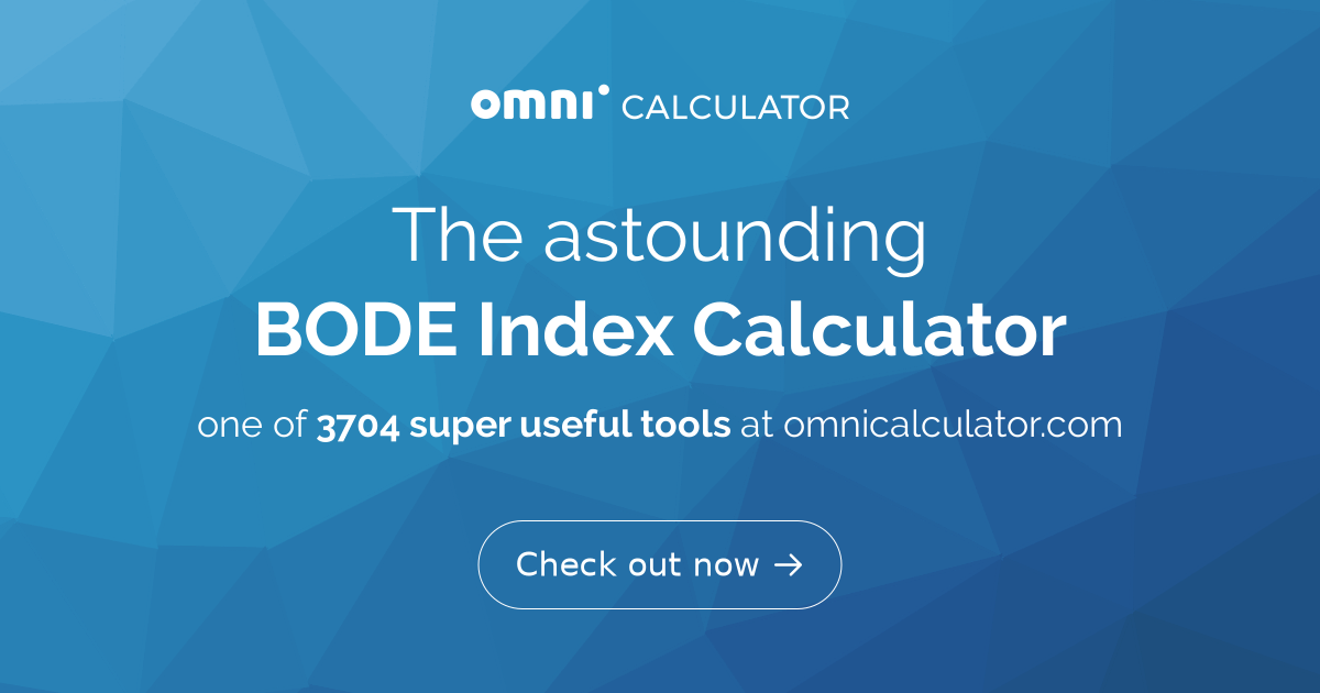 BODE Index Calculator