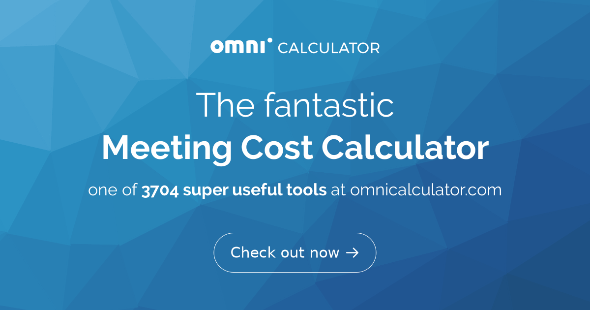 Meeting Cost Calculator