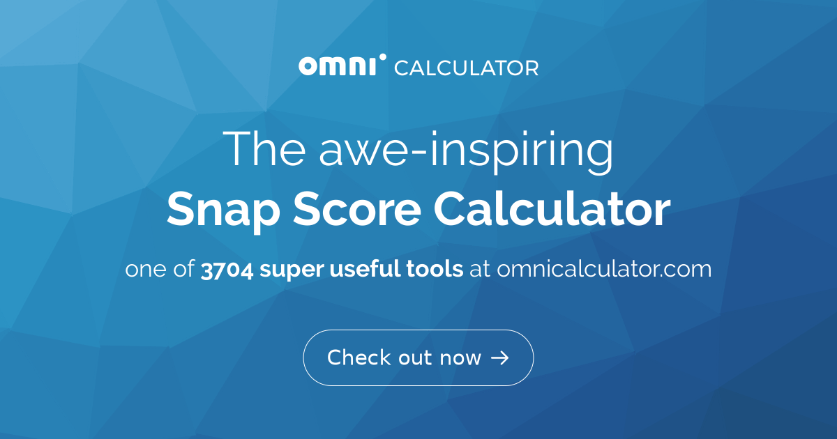 Snap Score Calculator