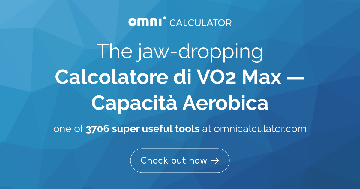 Calcolatore di VO2 Max | Capacità Aerobica