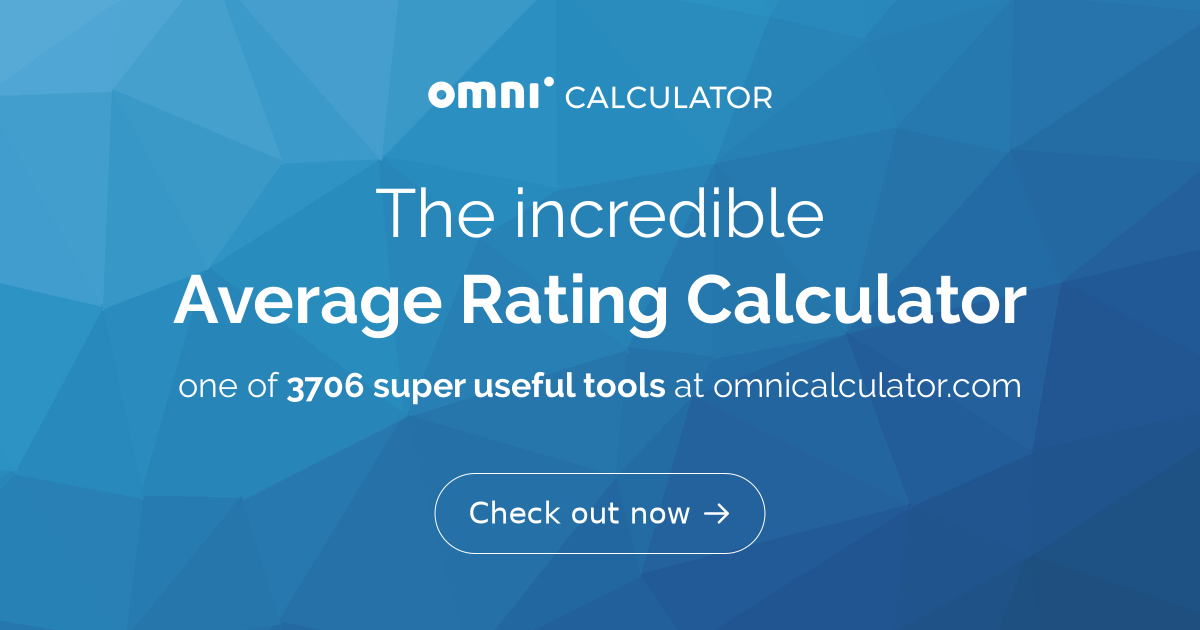 Average Rating Calculator