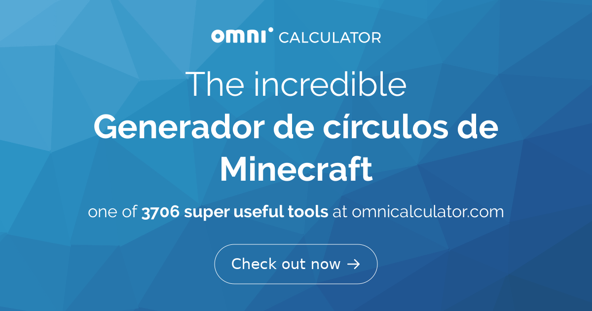 Generador de círculos de Minecraft