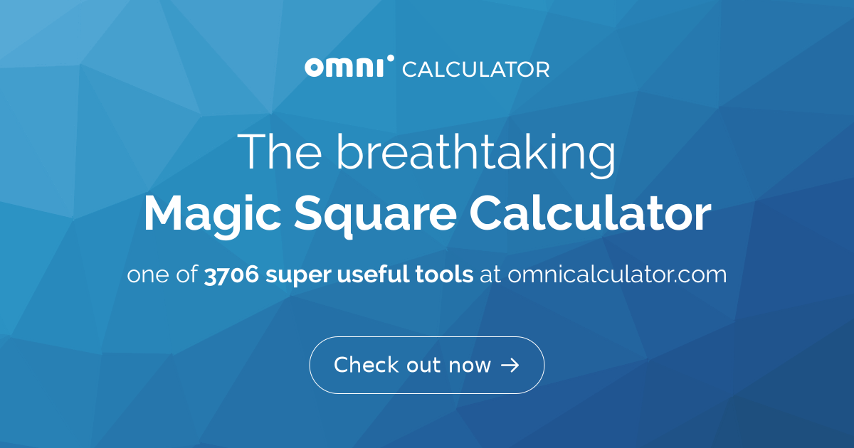 Magic Square Calculator