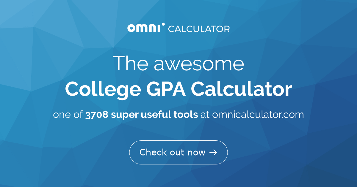 College GPA Calculator