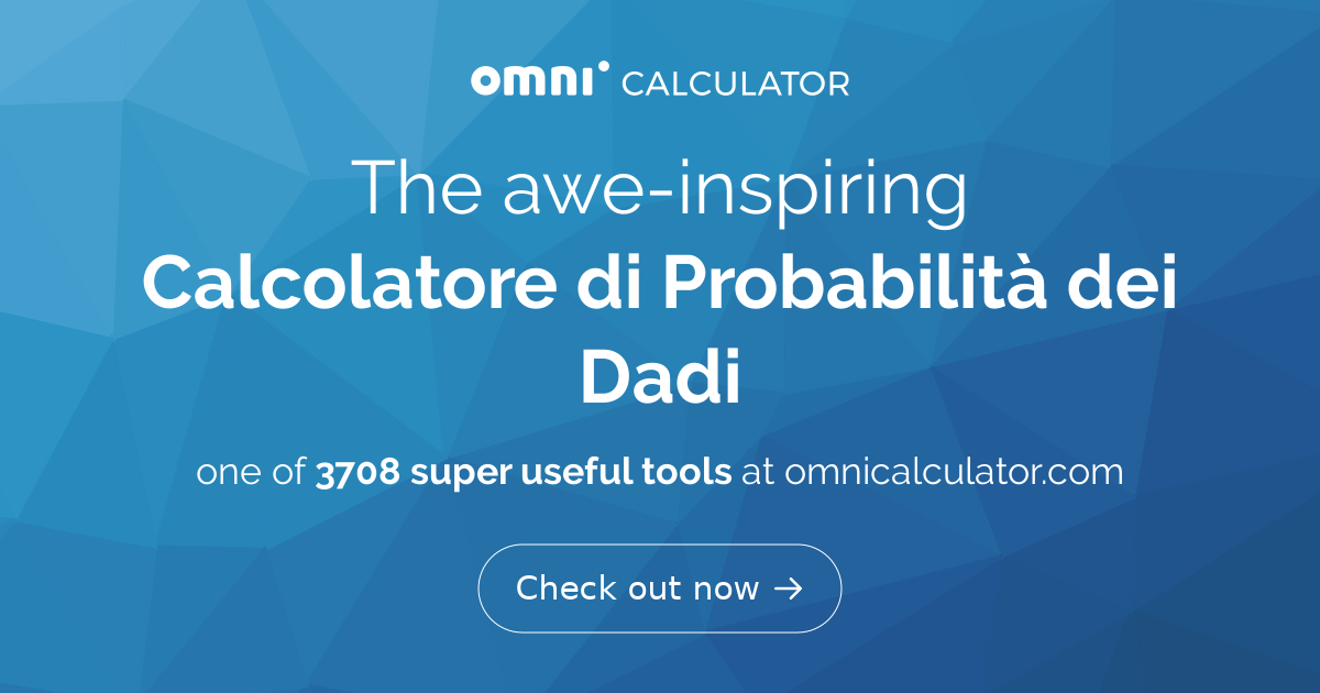 Calcolatore di Probabilità dei Dadi