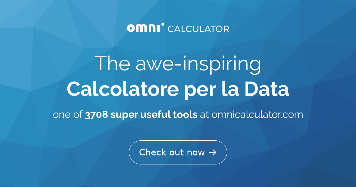 Calcolatore per la Data | Tempo tra Due Date