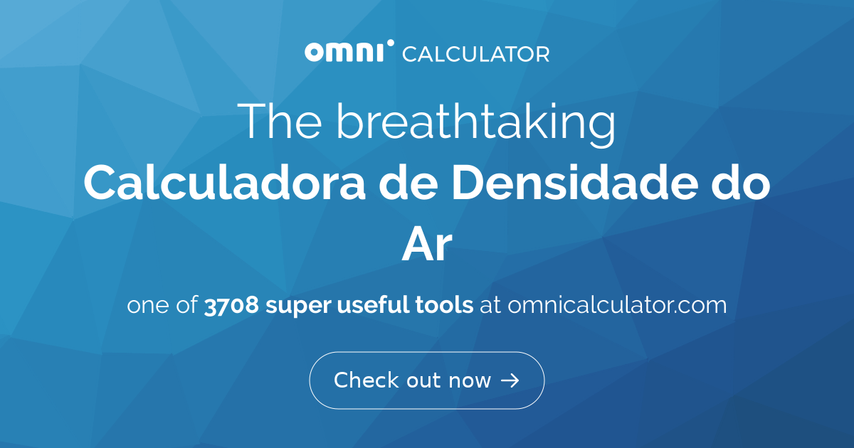 Calculadora de Densidade do Ar