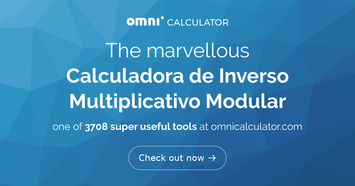 Calculadora de Inverso Multiplicativo Modular