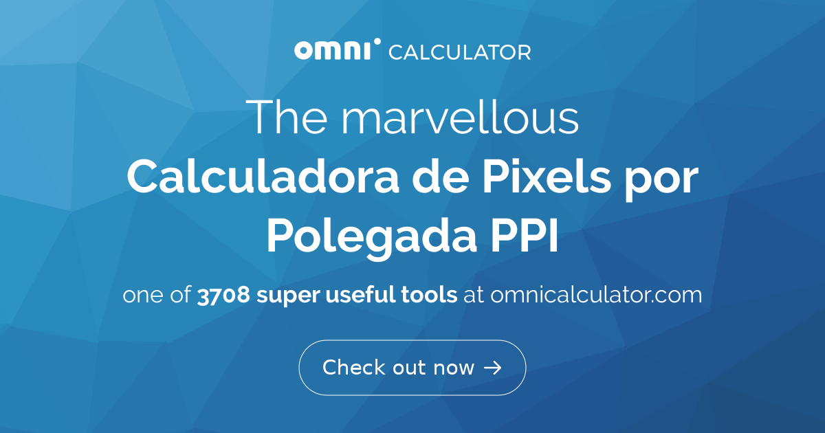 Calculadora de PPI