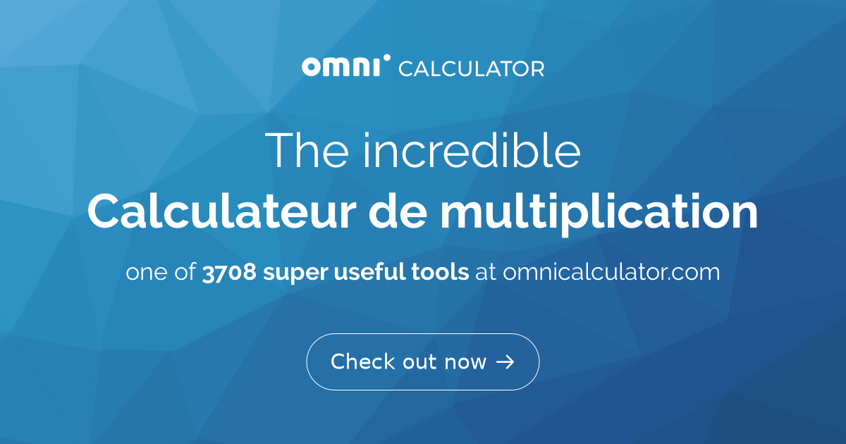 Calcul de multiplication