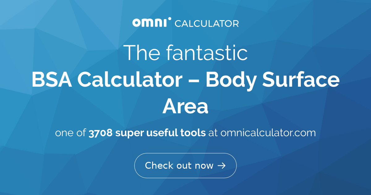 BSA Calculator