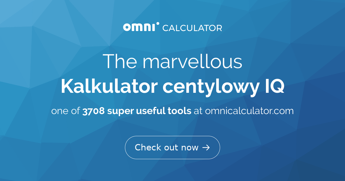 Kalkulator centylowy IQ