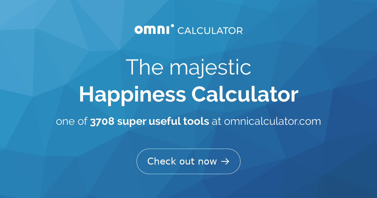 Happiness Calculator
