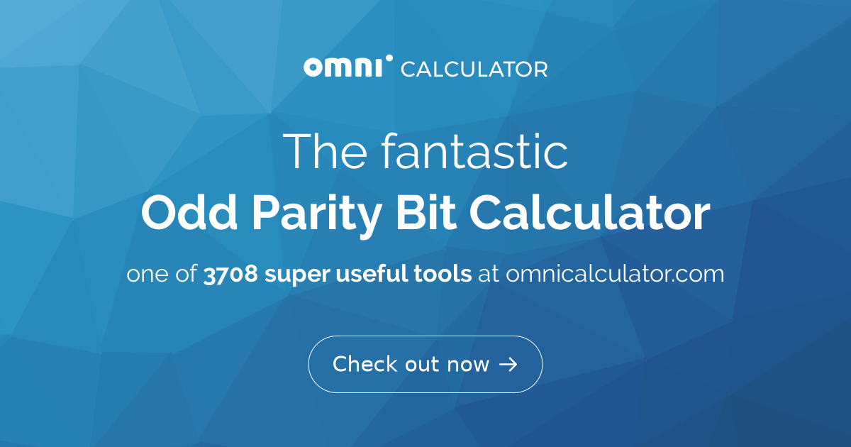 Odd Parity Bit Calculator