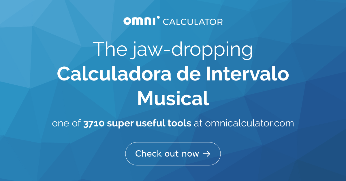 Calculadora de Intervalo Musical