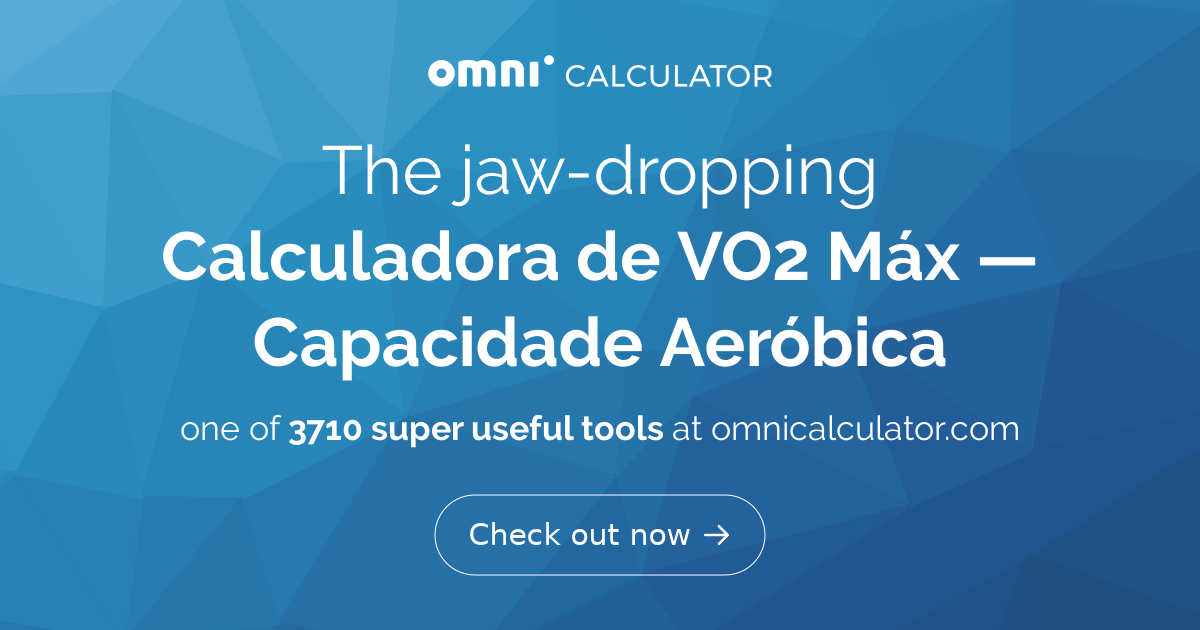 Calculadora de VO2 Máx