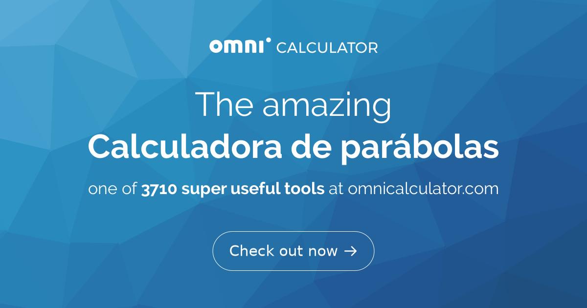 Calculadora de parábola