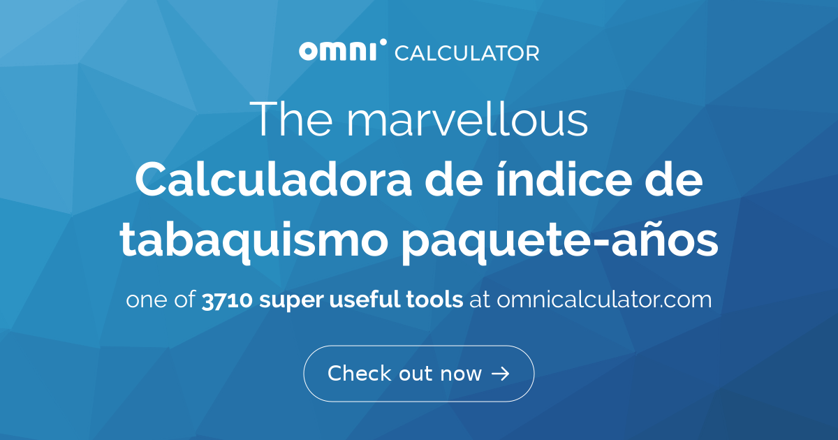 Calculadora del IPA (Índice Paquete Años)