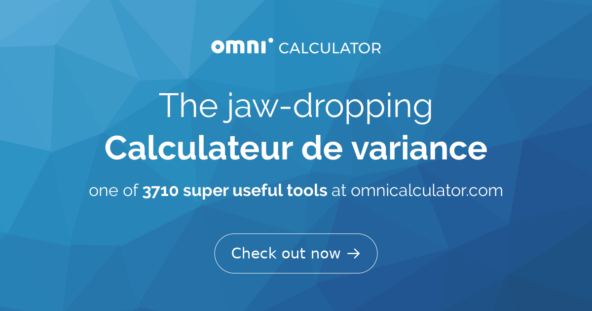 Calculateur de variance