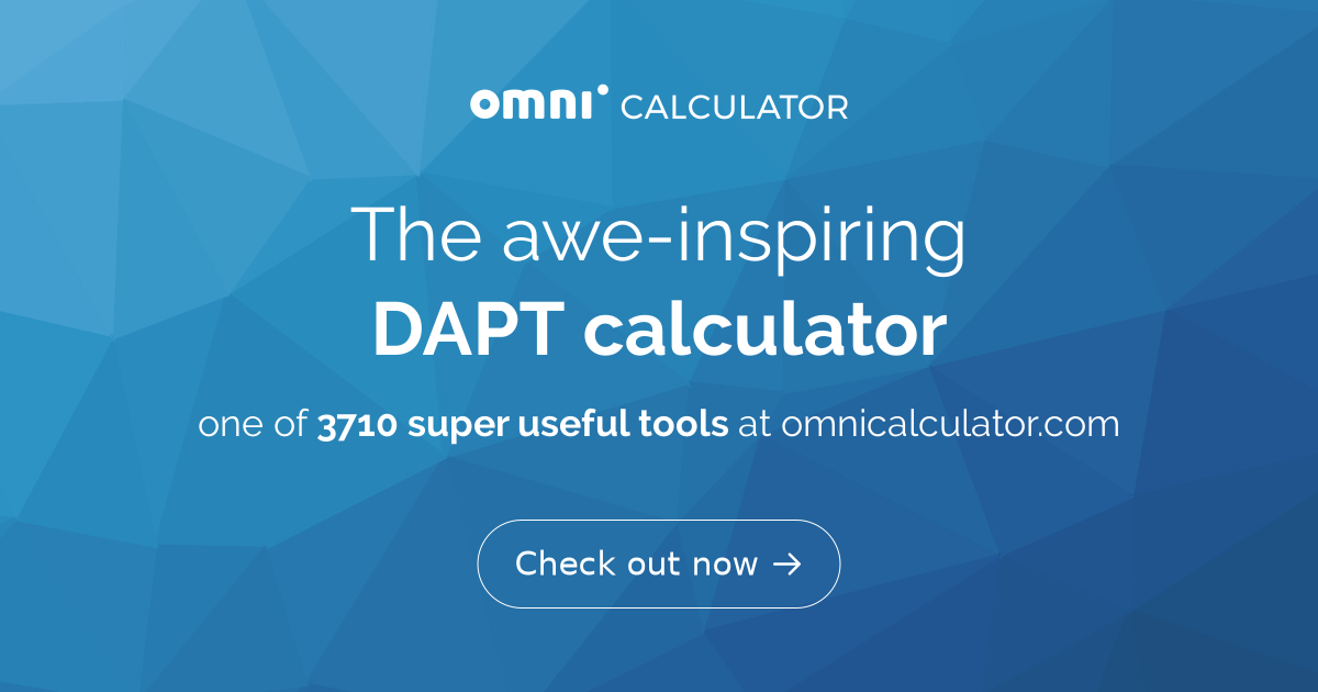DAPT calculator