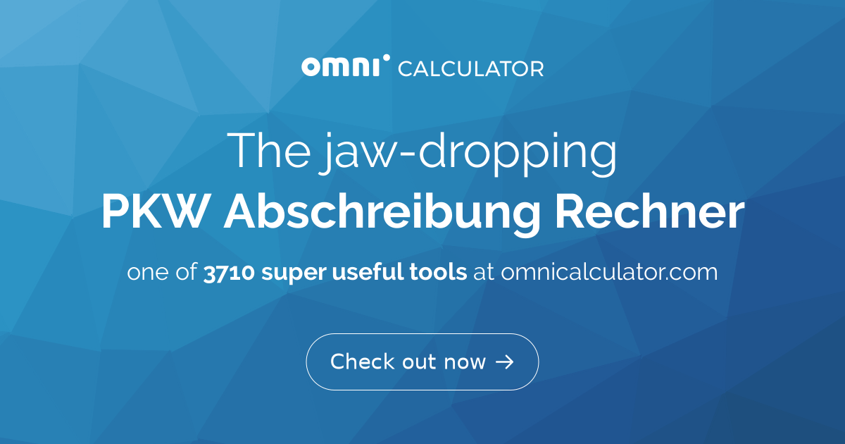PKW Abschreibung Rechner